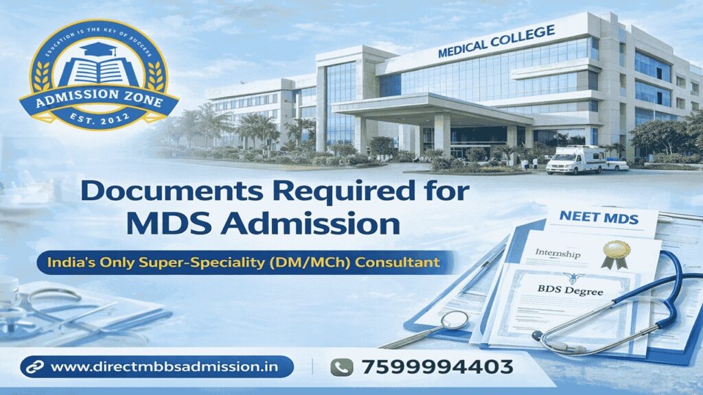 Documents Required for MDS Admission: Documents, Fee, Tips